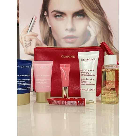 Clarins | Skincare | Clarins Travel Size Skincare 7pcs Set Wcosmetic ...